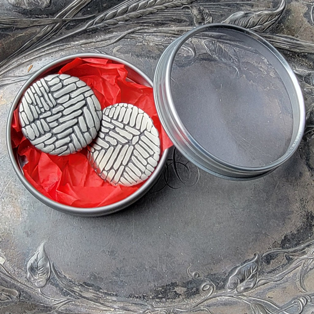 Timbrel Vault Stud Button Set of 2 | Castle Handmade