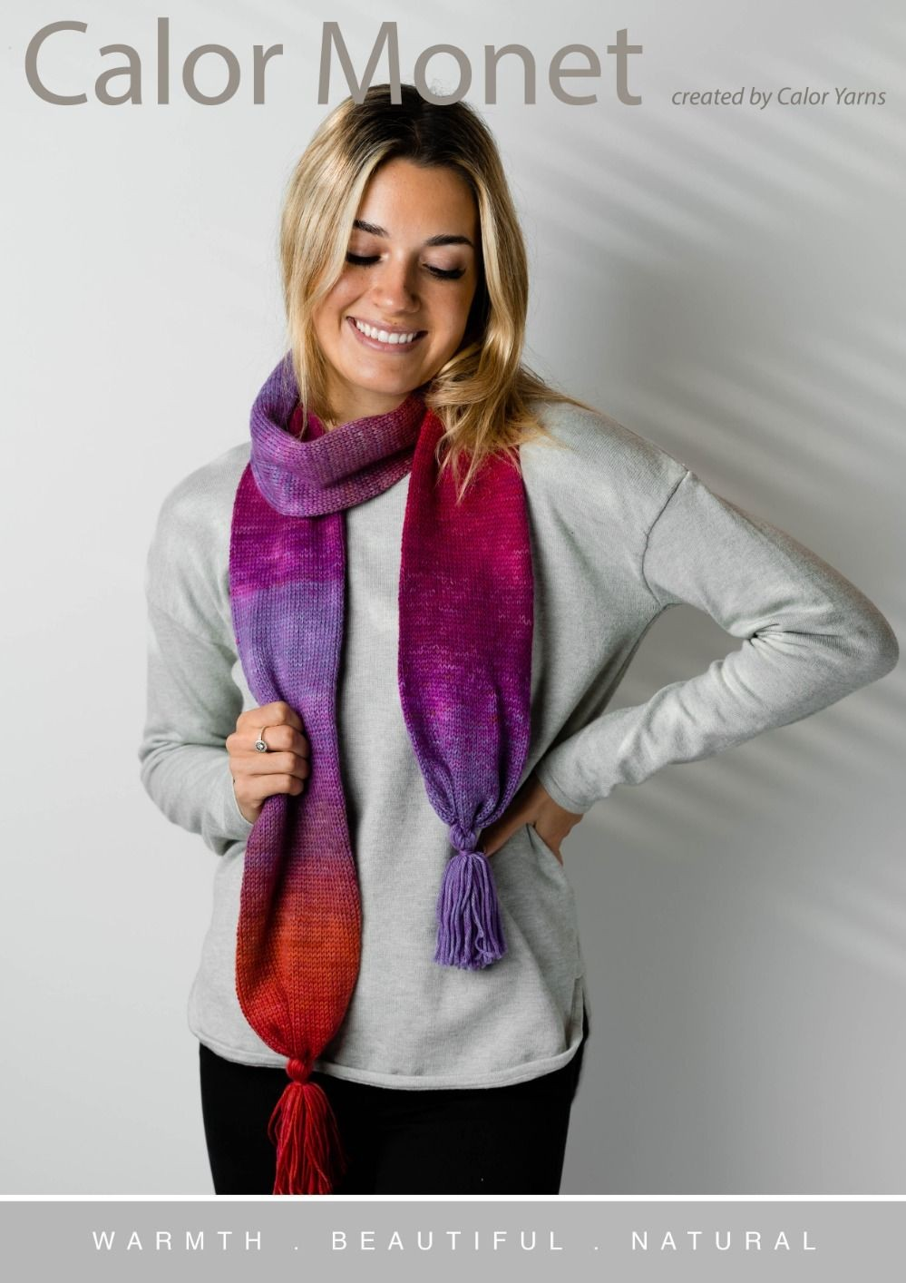 Calor Yarns 'Tube Scarf' Knitting Pattern Leaflet | Castle Handmade