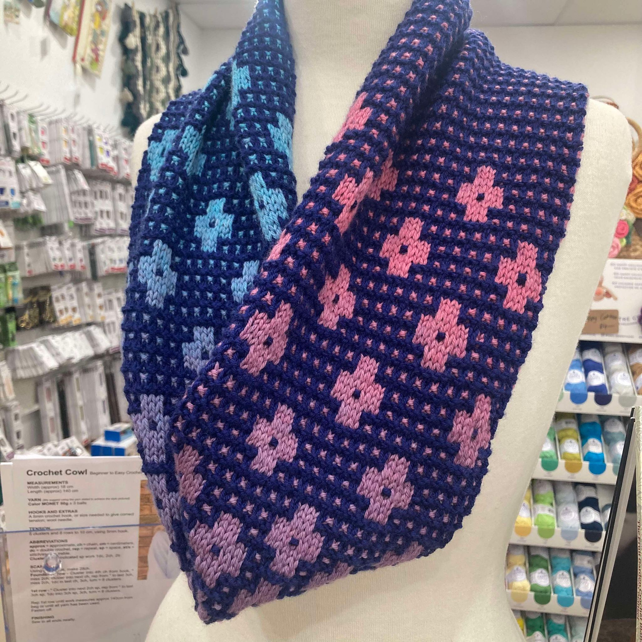 Pressed Flowers Cowl Knitting Kit | Castle Handmade